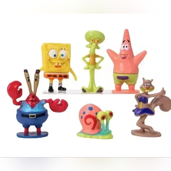 Nickelodeon | Accents | Spongebob Squarepants Mini Toy Figures | Poshmark